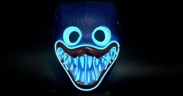 LED Glow Huggy Wuggy Halloween Poppy Playtime Party Mask